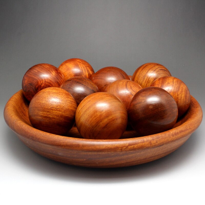 1 Pair Wood Fitness Balls Massage Stress Relaxatio... – Vicedeal