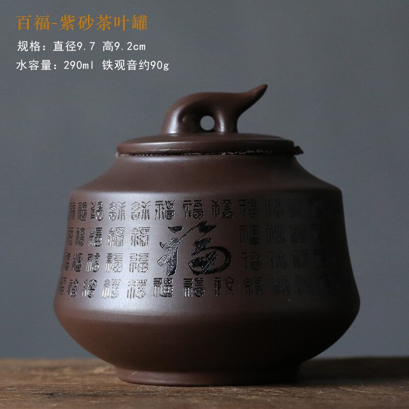 Small Tea Tin Cans Ceramic Chinese Tea Jar Portabl... – Grandado