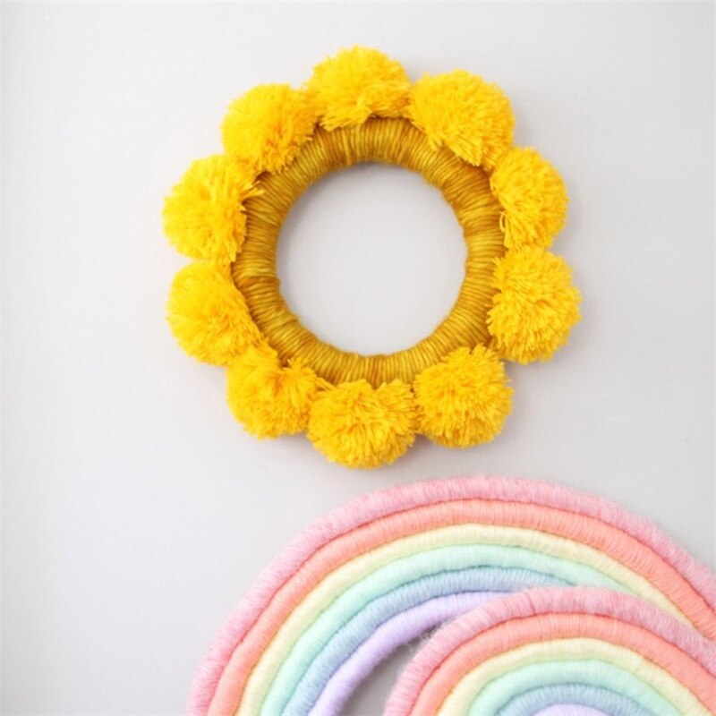 Nordic Hand-woven Cotton Thread Weaving Sun Flower... – Vicedeal