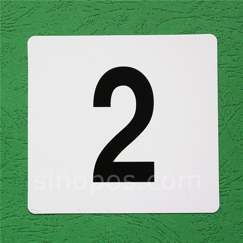 Plastic Number Cards 4", vinyl table numbers card ... – Grandado