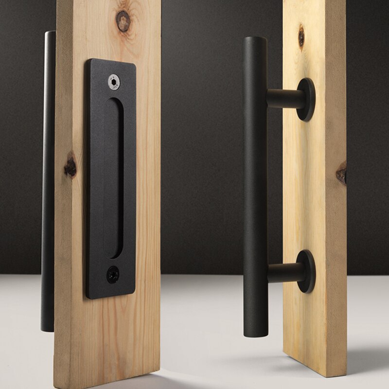 Sliding Barn Door Handle Pull Flush Recessed Wood ... – Grandado