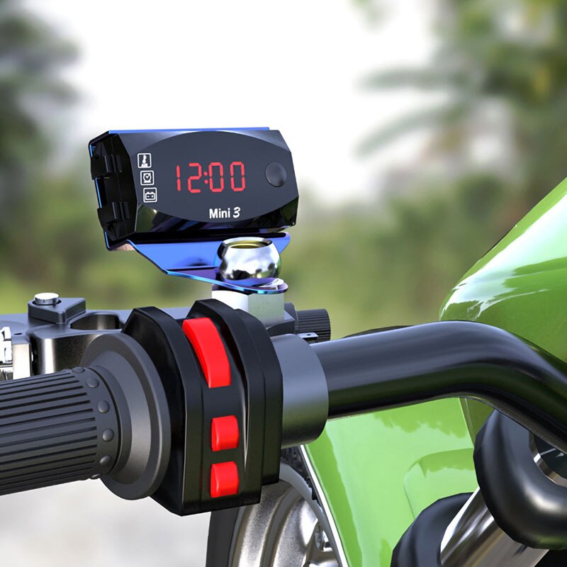 Mini 3 In 1 DC 12V LED Digital Display Voltmeter V... – Grandado