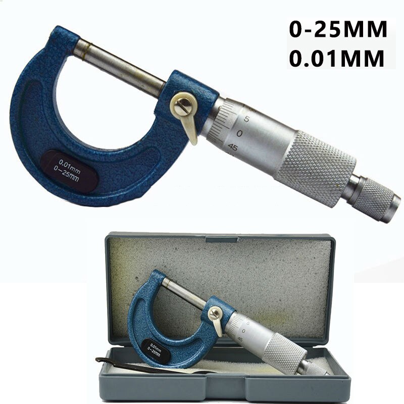 0-25mm Painted frame Outside micrometer caliper th... – Vicedeal
