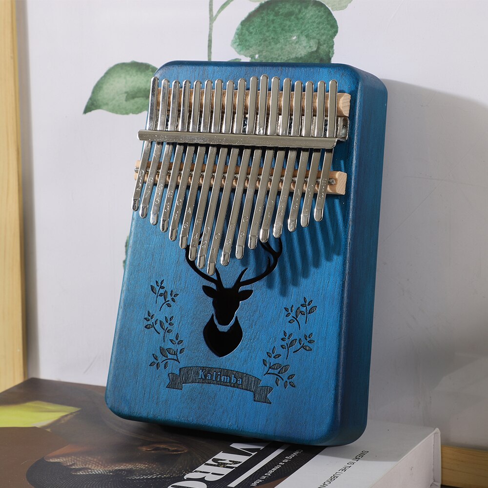 17 Keys Kalimba Thumb Piano Wood Mahogany Mbira Bo... – Vicedeal