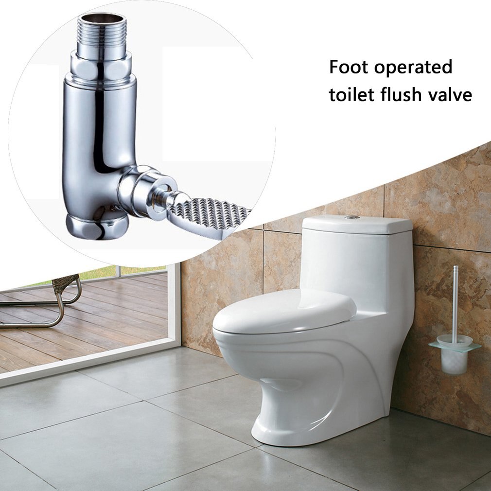 Copper Delay Valve Stool Flushing Valve Foot-press... – Vicedeal