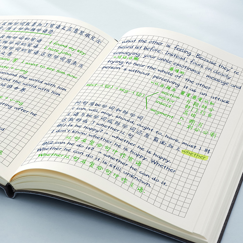 A5 Thickened Grid Grid Book Hand-painted Notebook ... – Vicedeal