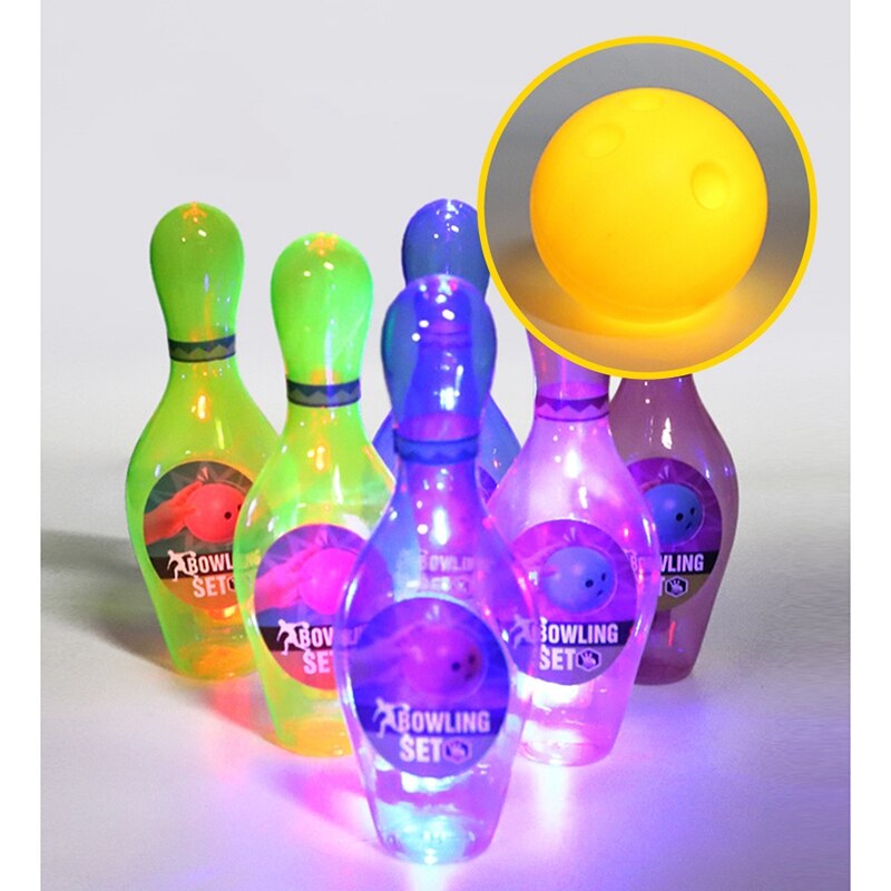 1Set Lighting Bowling Game Set Indoor Luminous Bow... – Grandado