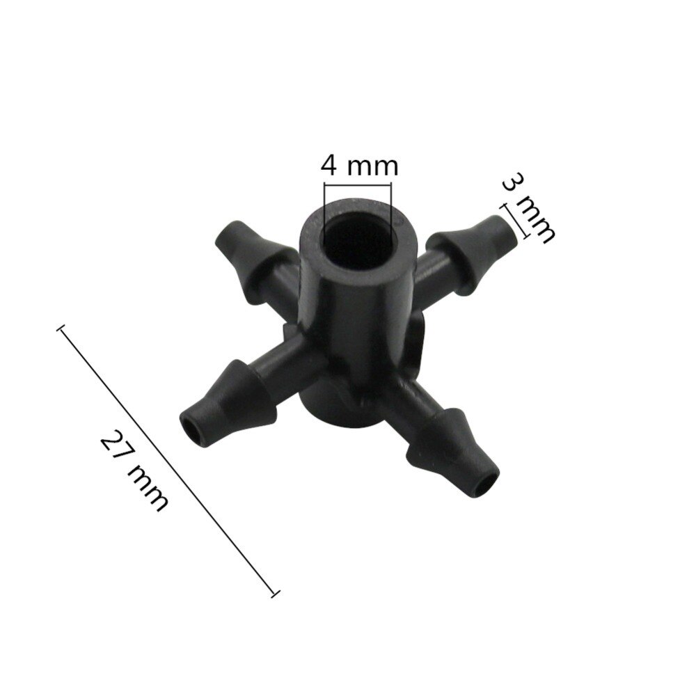 4mm to 4-way 3mm barb Connector arrow dripper adap... – Vicedeal