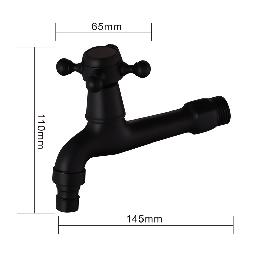 Bibcock Tuin Kraan Retro Euro Zwart Schilderen Was... – Vicedeal