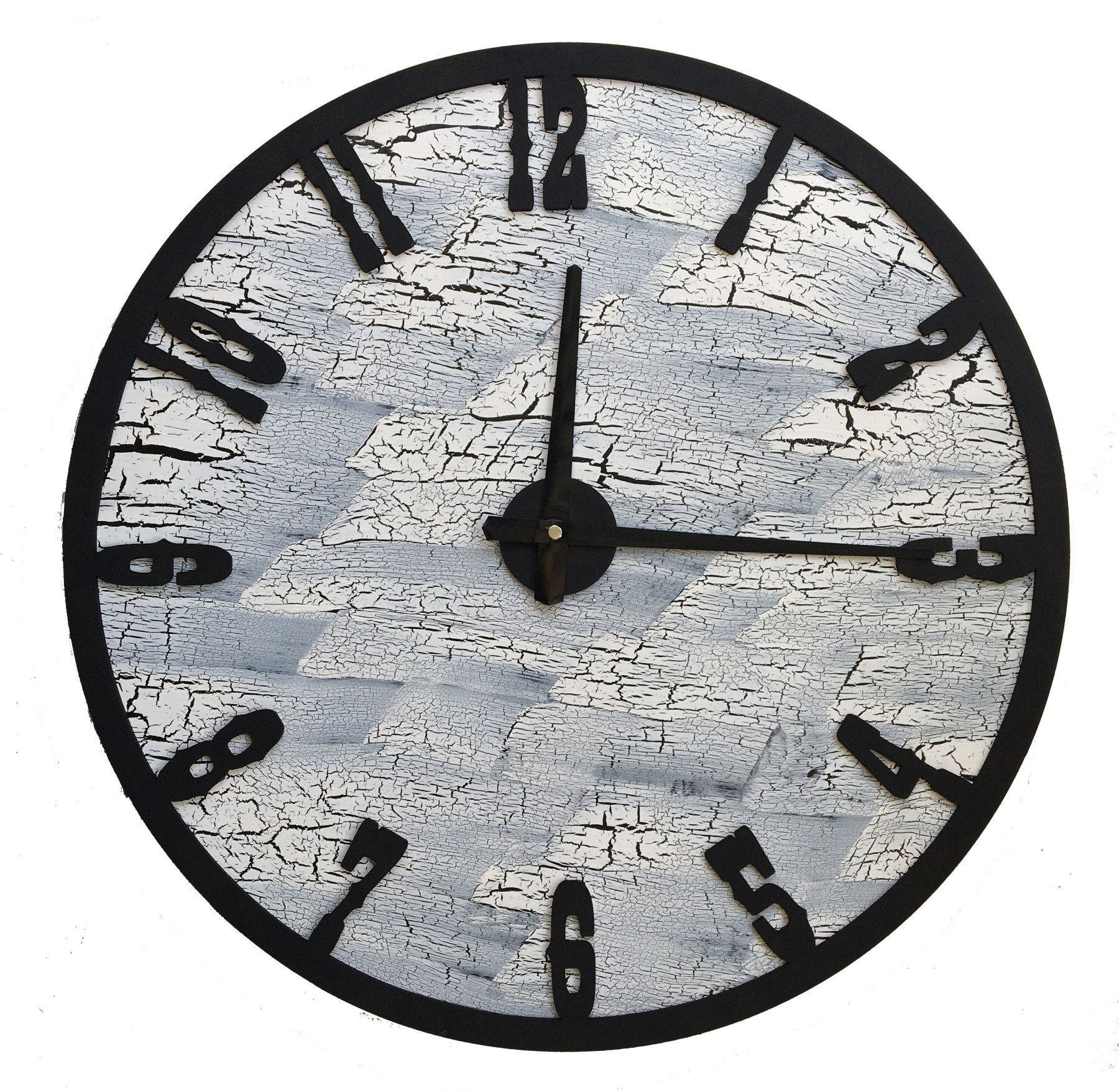 North Kappa Black Decorative Wall Clock 48 Cm – Grandado