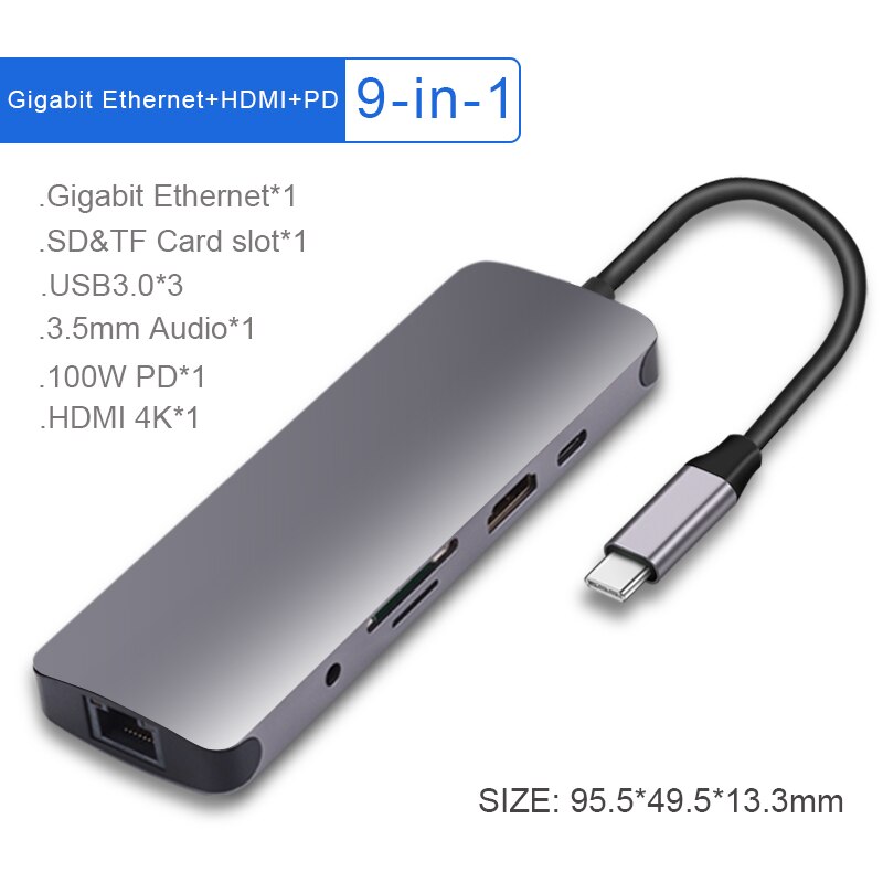 Ofccom usb c hub type c 3.1 to 4k hdmi pd 100w r... – Grandado
