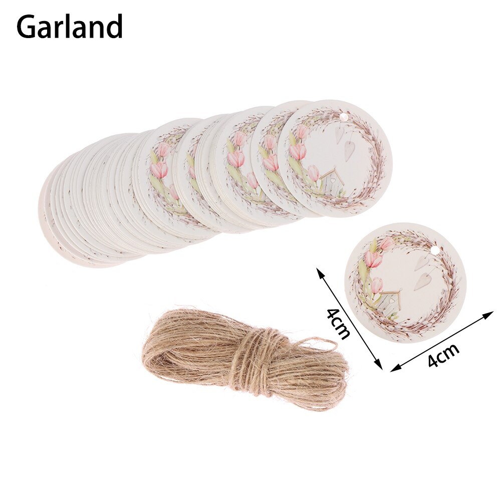 50pcs Flower Paper Tags Party Decor White Paper Ha... – Grandado