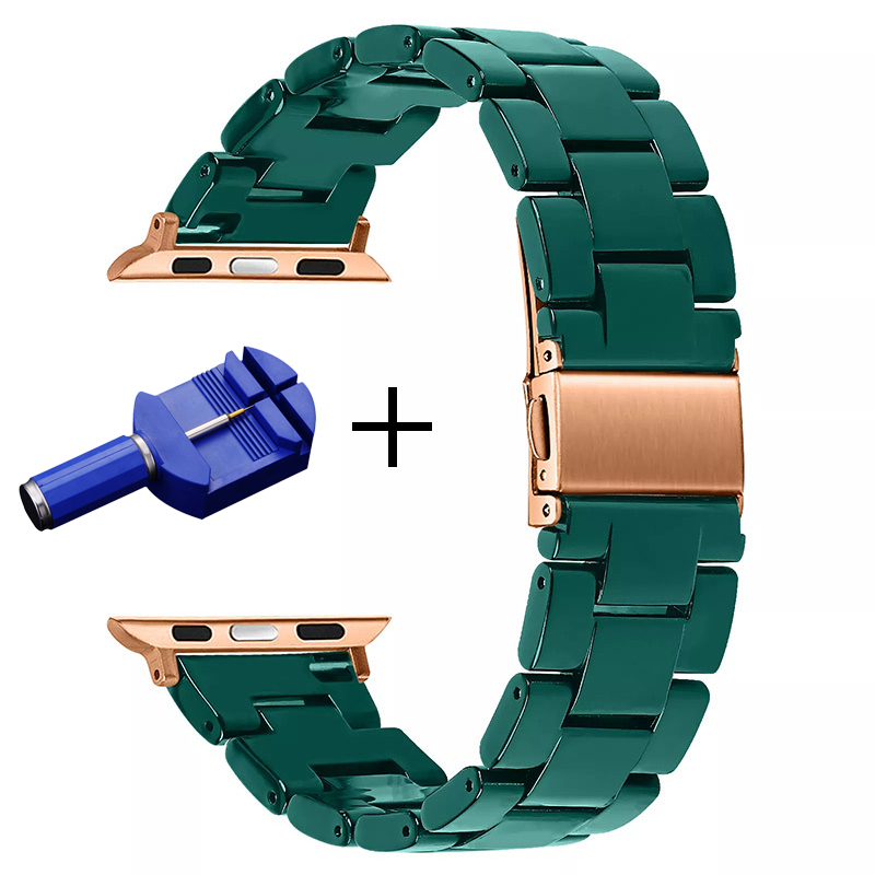 resin strap for apple watch band bracelet iwatch s... – Vicedeal