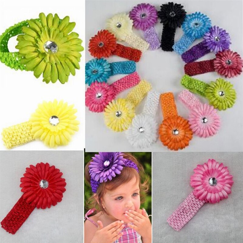 3pcs/set Baby Headband Daisy Flower Hairband Elast... – Grandado