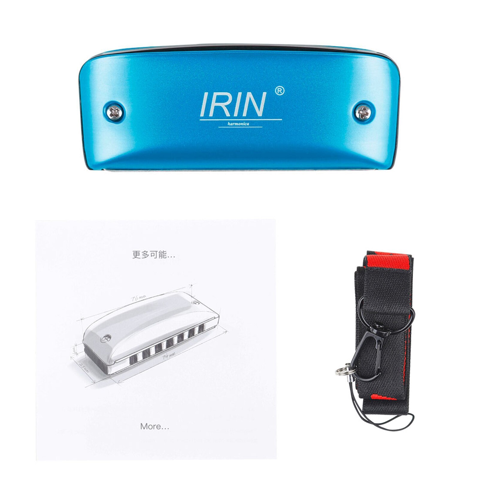 Harmonica 7 Holes Blues Harmonica Standard C Key W... – Grandado