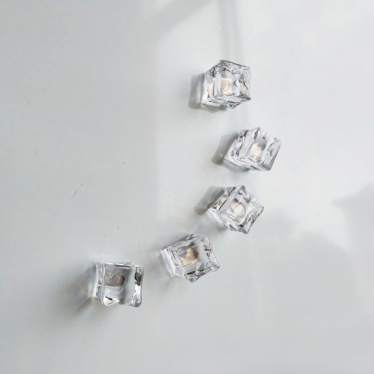 Pure Transparent Ice Cube Fridge Magnets 3D Ice Cu... – Grandado