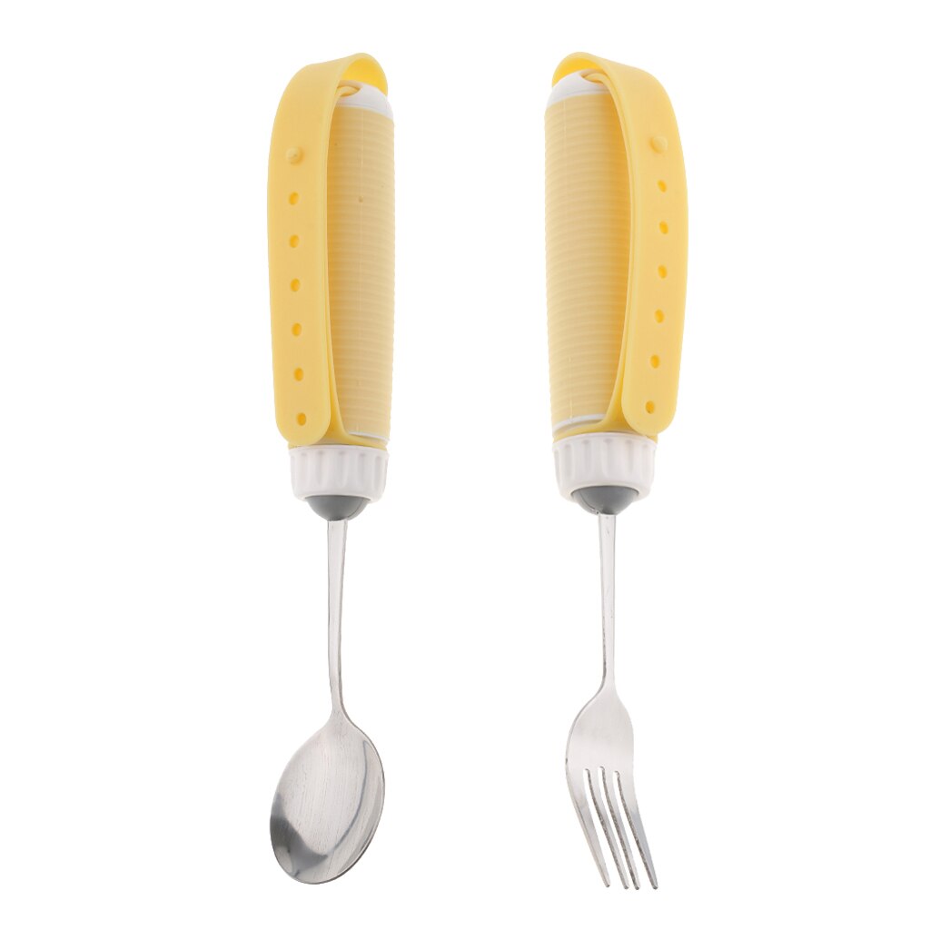2pcs Rotating Utensil Eating Aids Kit, Spoon and F... – Vicedeal