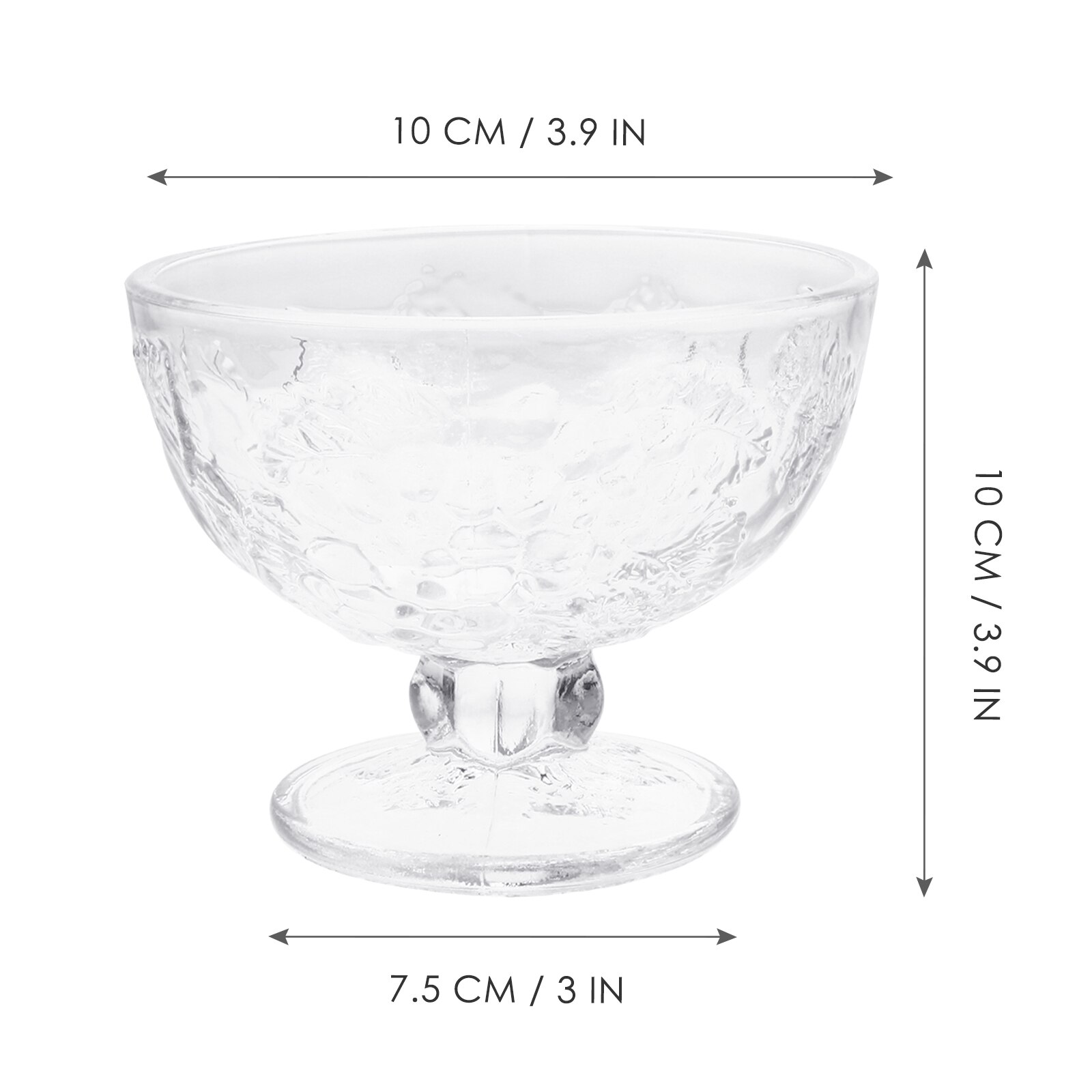 1pc Glass Cup Ice Cream Bowl Milkshake Cold Drink ... – Grandado