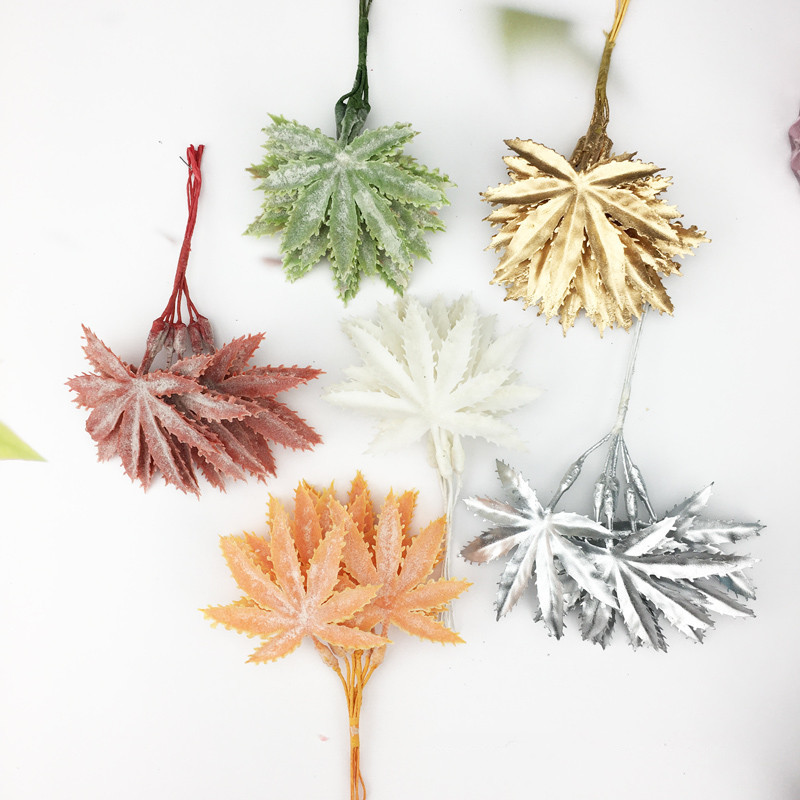 Artificial plastic plants maple leaf diy wedding f... – Grandado