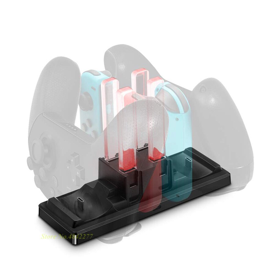 6 in 1 Nintend Switch Charger 4 Joy-con & 2 Pro Co... – Grandado