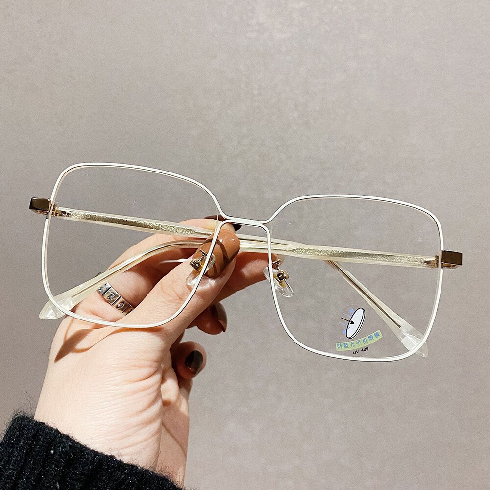 Anti Blue Light Glasses With Large Frame Vintage S... – Vicedeal