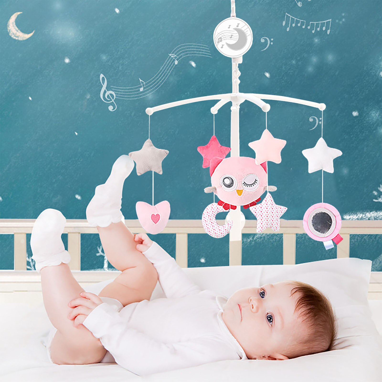 Mobile Musical Wiege Baby 360 ° Drehbare Baby Krip... – Vicedeal