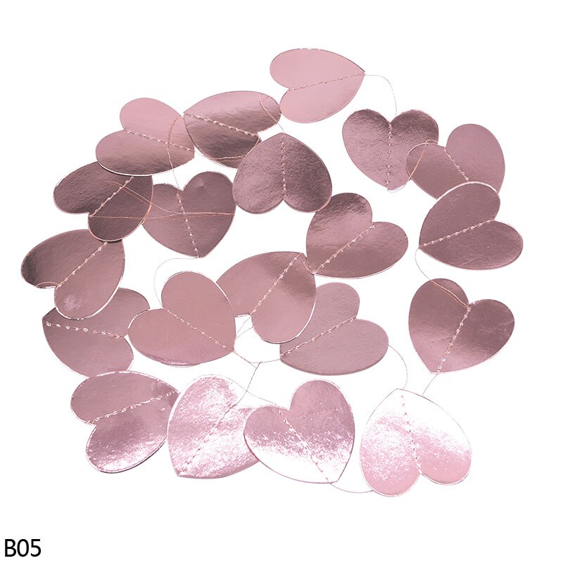 2m Love Paper Banner Valentine Day Heart-shaped Ha... – Grandado