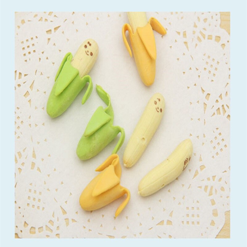 2 Stuks Leuke Banaan Potlood Gum Rubber Kantoor Ko... – Vicedeal