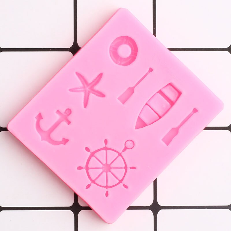 3D velero moldes de silicona estrella de mar ancla... – Grandado