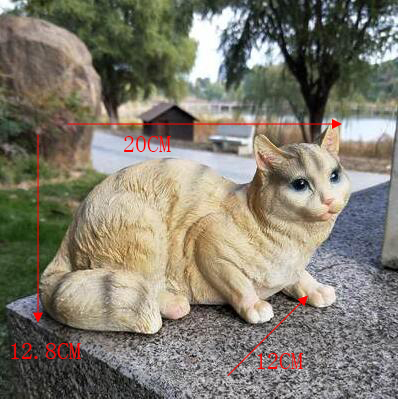 Pastoral Simulation Cat Resin Statues Ornaments Ar... – Grandado