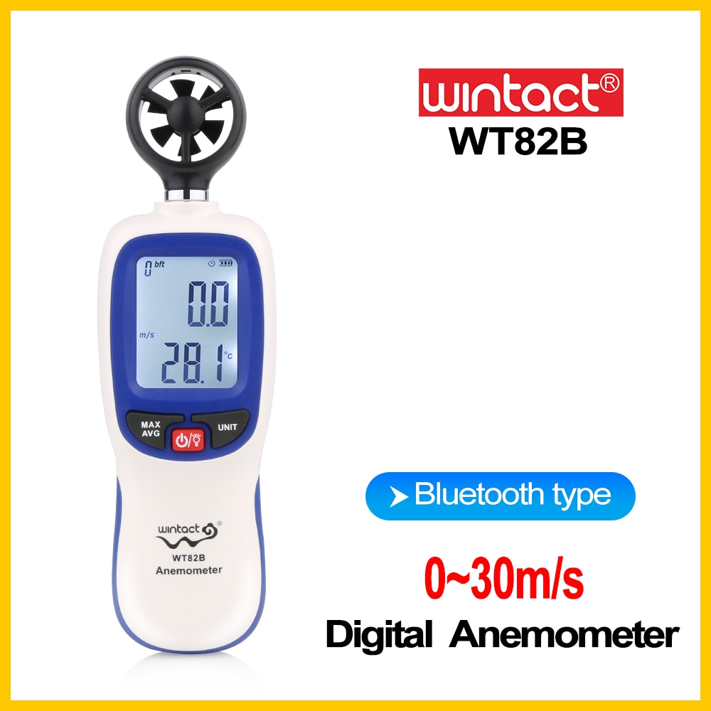 WINTACT Digital wind speed meter anemometer Air Fl... – Vicedeal
