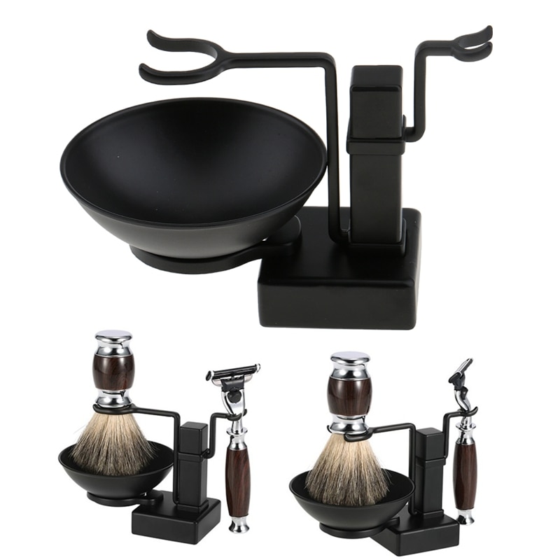 Bathroom Barber Men Metal Shaving Rack Stand Set -... – Grandado