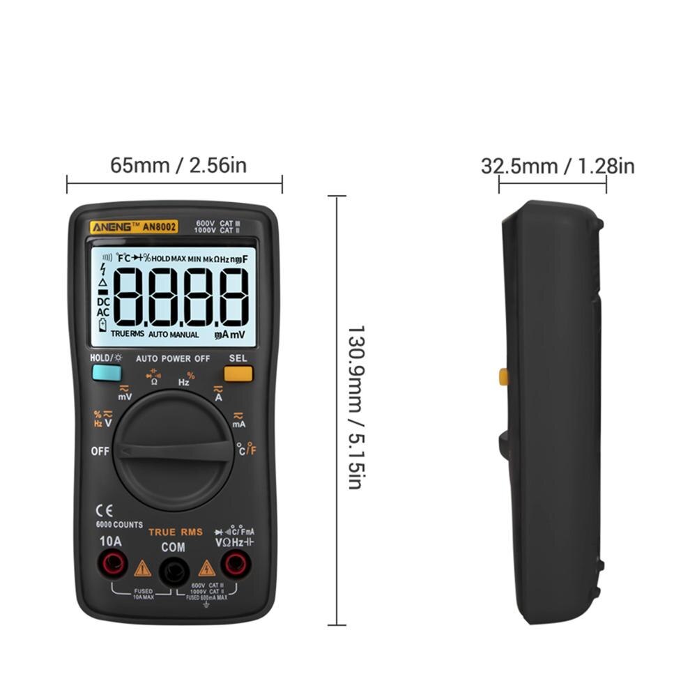 Aneng AN113D Digitale Multimeter Elektrische Meter... – Grandado