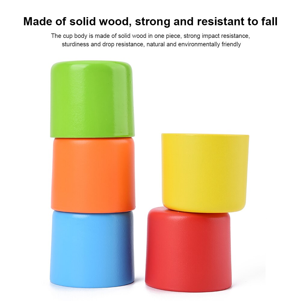 Color Classification Cup Wooden Enlightenment Toy ... – Vicedeal