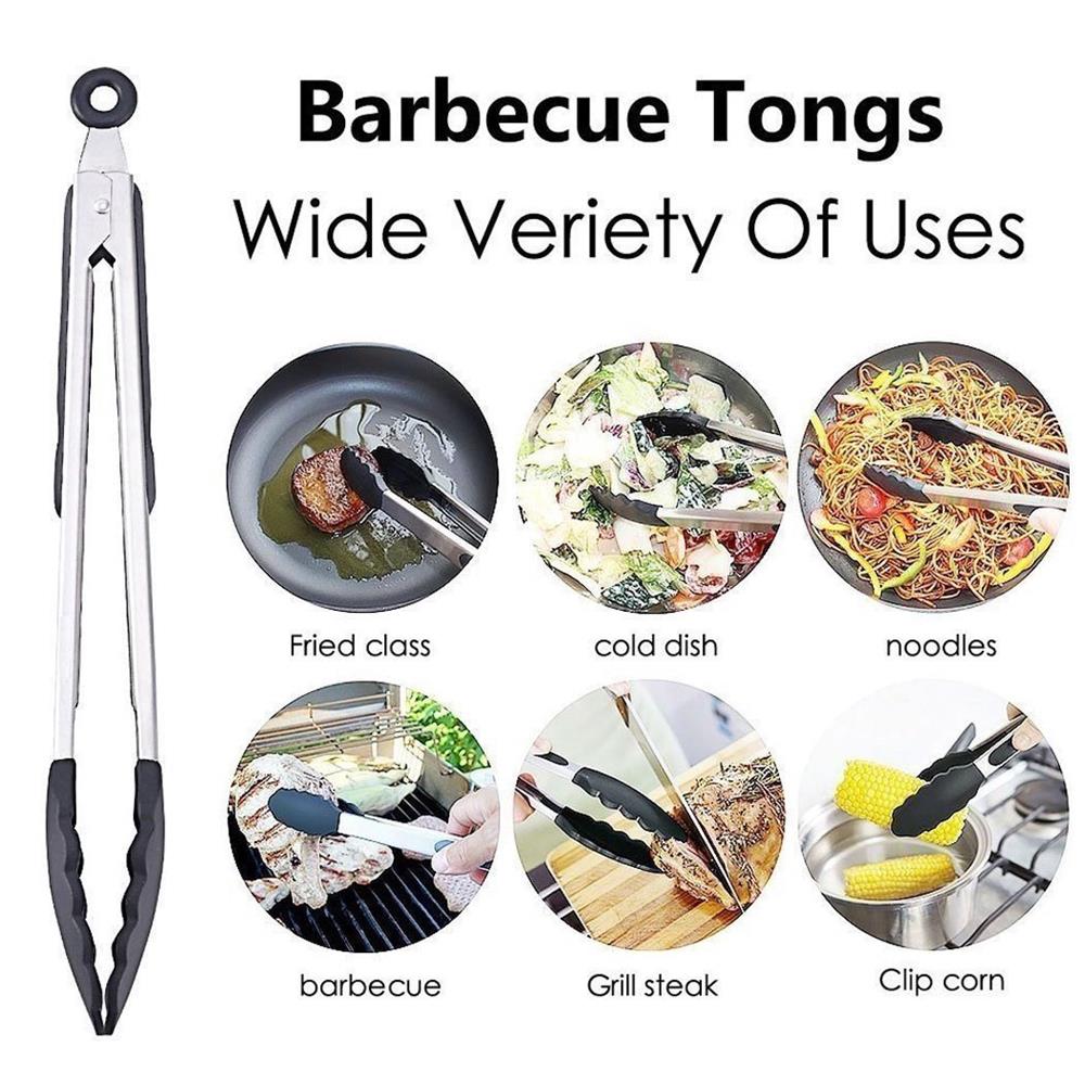 Kitchen Silicone Food Tongs 2 pack 9 Inch & 12 Inc... – Vicedeal