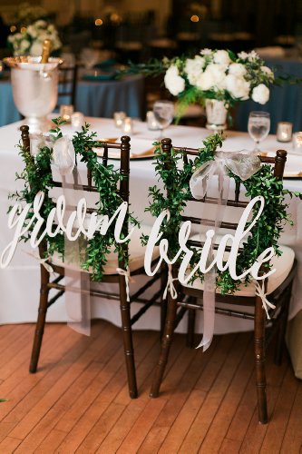 Acryl Witte Letters Stoel terug borden-Bruid Bruid... – Vicedeal