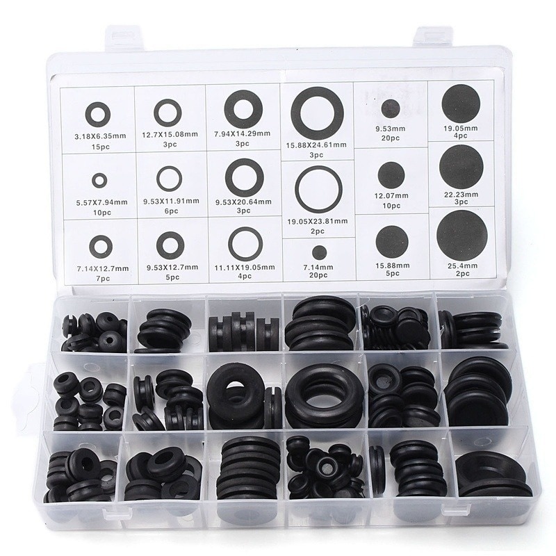 50/225 Pcs Black O Ring Rubber Washer Seals Gasket... – Vicedeal