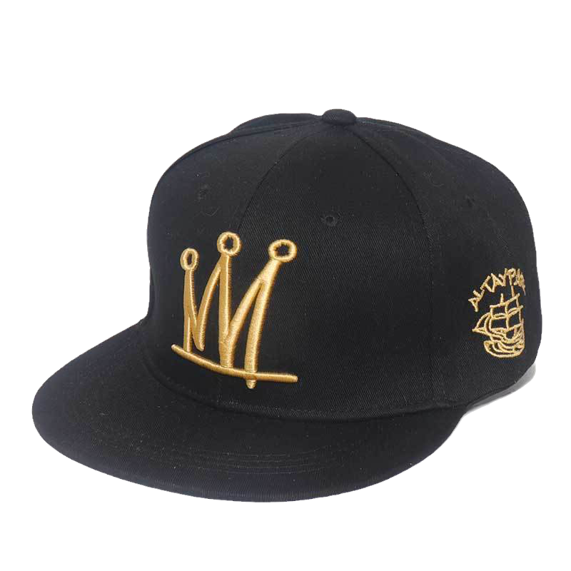 Hip Hop Caps Black Embroidery Hip Hop Snapback Hat... – Grandado