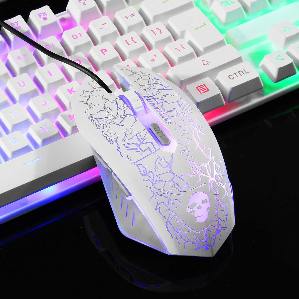 2400DPI Optical Gaming Mouse Sets USB Wired Gaming... – Grandado