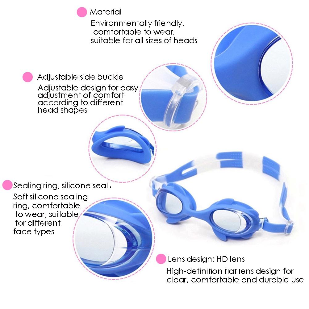 Cute Cartoon Kids Goggles Swimming Glasses Anti-Fo... – Grandado