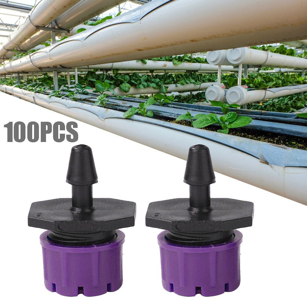 100Pcs Micro Flow Dripper Drip Head 1/4 Inch Slang... – Grandado