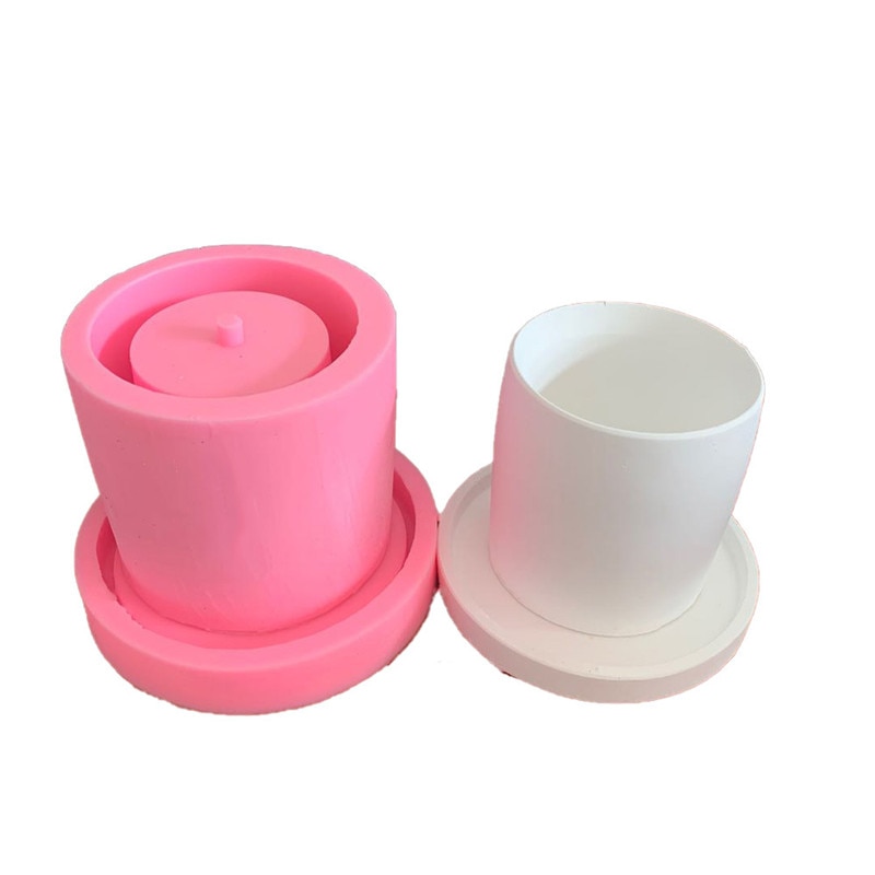Zement Gips Runde Silikon Topf Form DIY Beton Blum... – Grandado