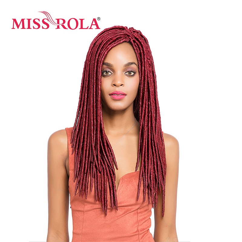 Miss Rola 18inch Faux Locs Synthetic Braiding Hair... – Grandado