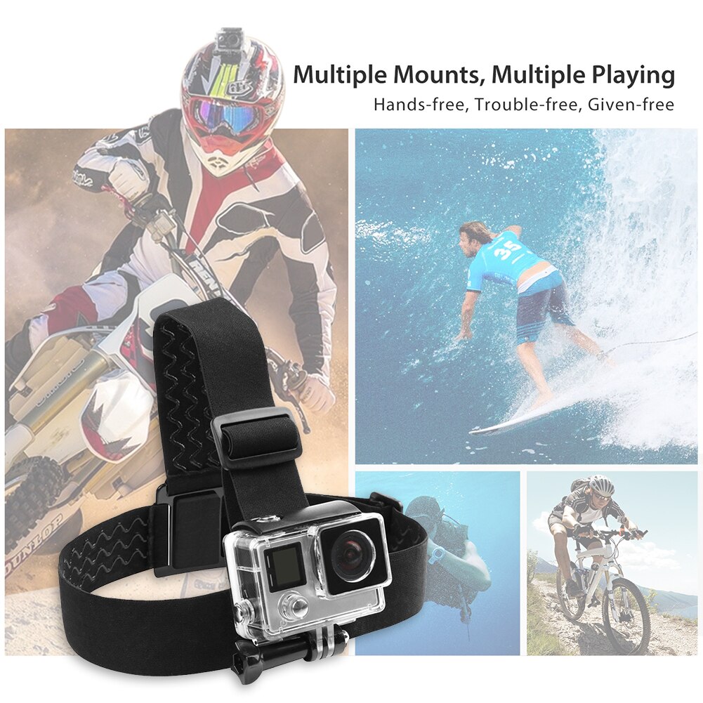 Verstelbare Hoofdband Belt Camera Mount Houder Ban... – Vicedeal