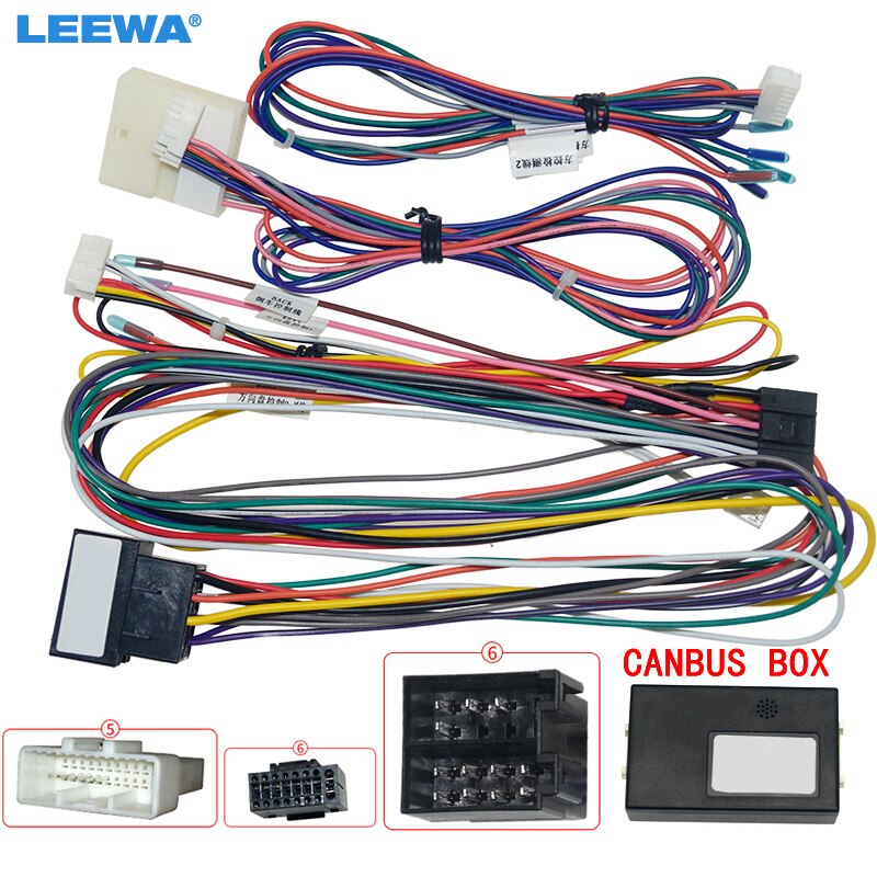 Leewa Car 16pin Audio Wiring Harness With Canbus B Grandado