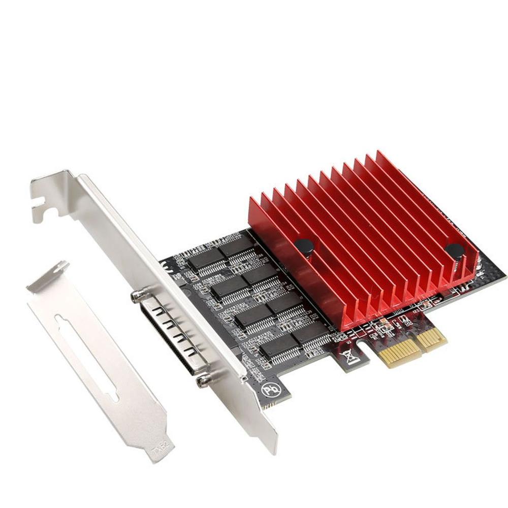 8 Port PCIE to DB9 RS232 Serial Port to PCIE Riser... – Grandado