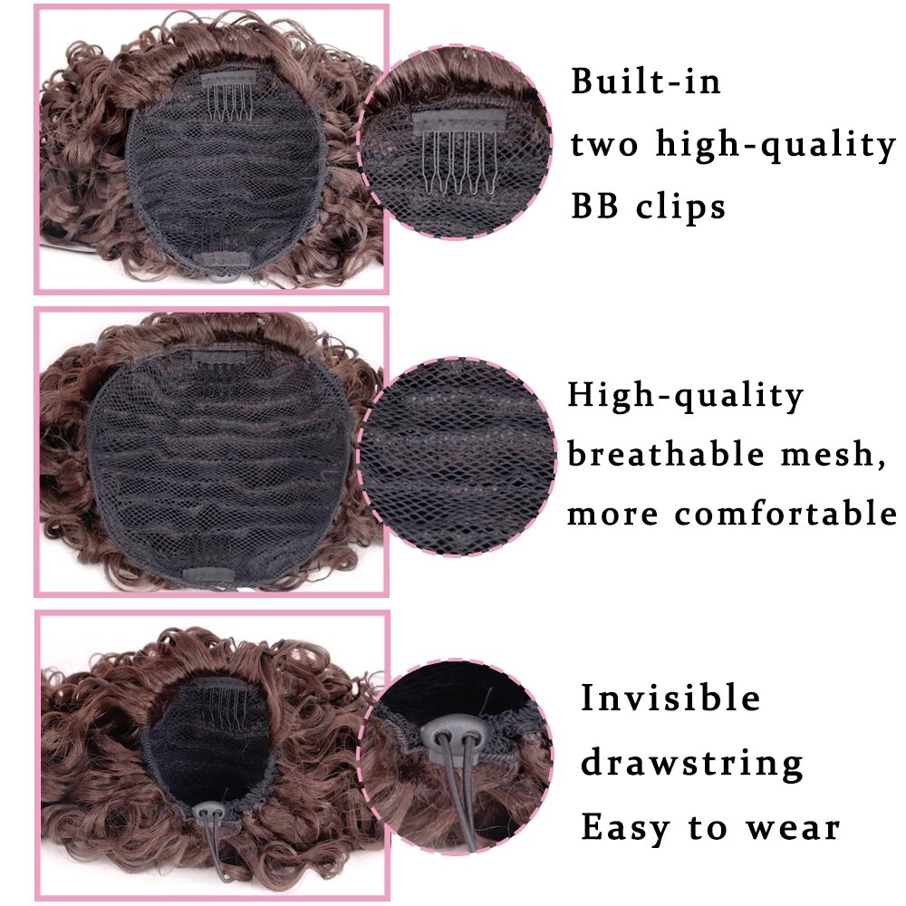 AZQUEEN Synthetic Hair Drawstring Puff Ponytail Ki... – Grandado