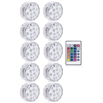 RGB Remote Control Submersible Light IP68 Waterpro... – Vicedeal