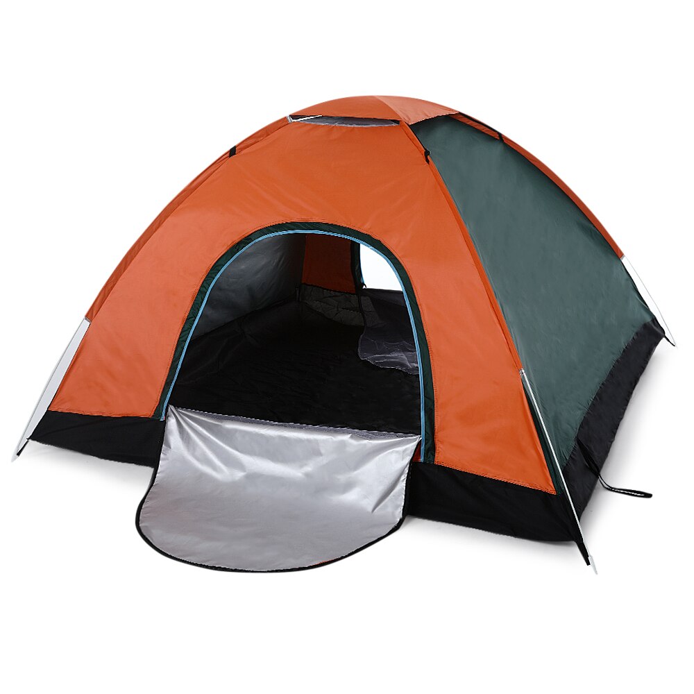 2-4 Person Orange Pop up Automatic Tent Instant Ca... – Grandado