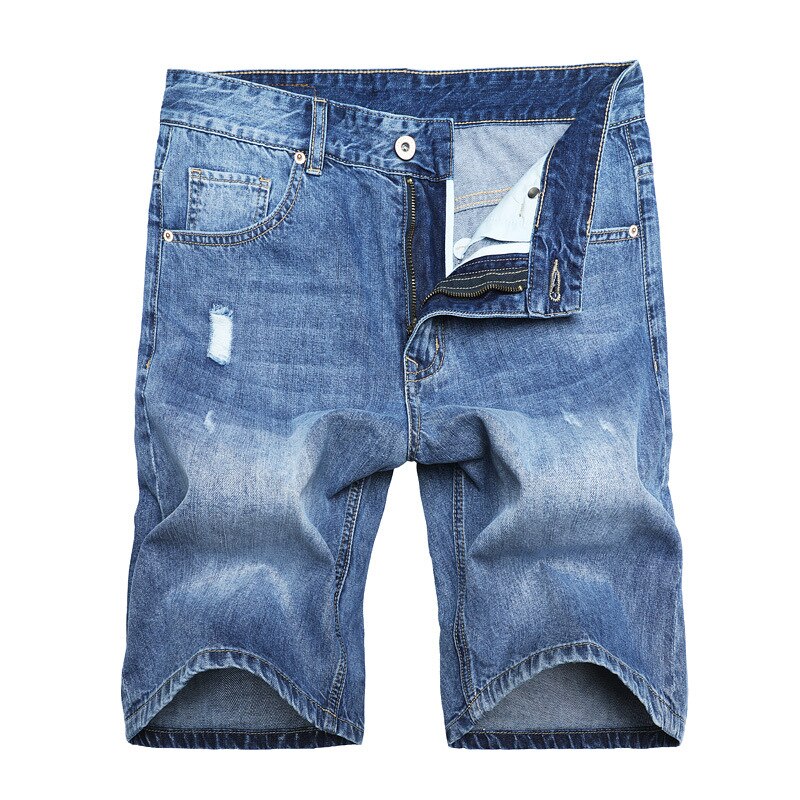Men's Denim Shorts Good Short Jeans Men Cotton Sol... – Grandado